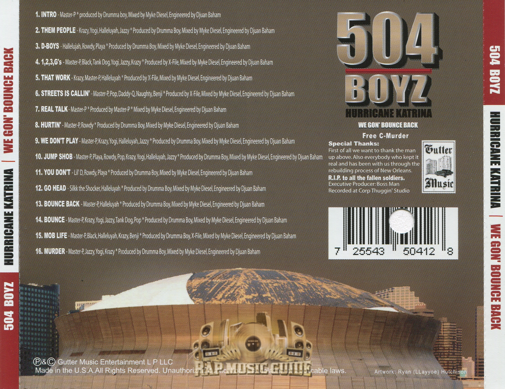 504 Boyz - Hurricane Katrina We Gon' Bounce Back: CD | Rap Music Guide
